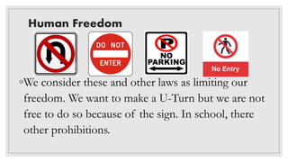 Lesson 4 human freedom | PPTX