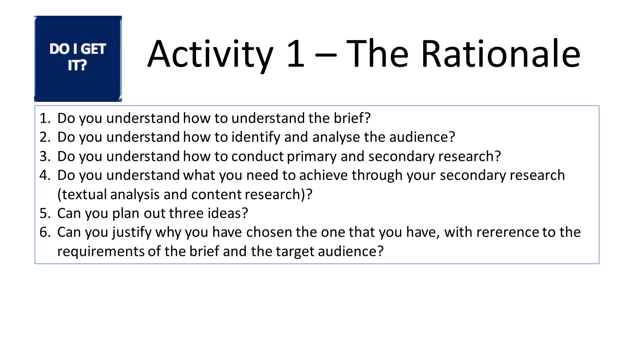 Lesson 4 ideas generation, justifications and the pitch | PDF