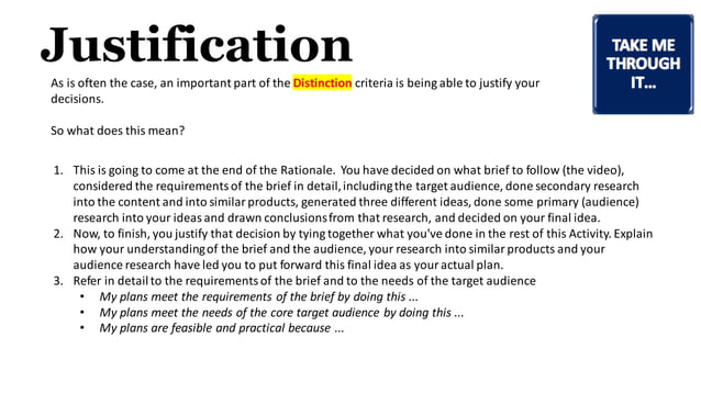 Lesson 4 ideas generation, justifications and the pitch | PDF ...