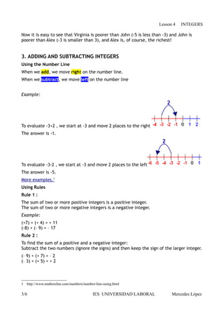 Lesson4 integers | PDF