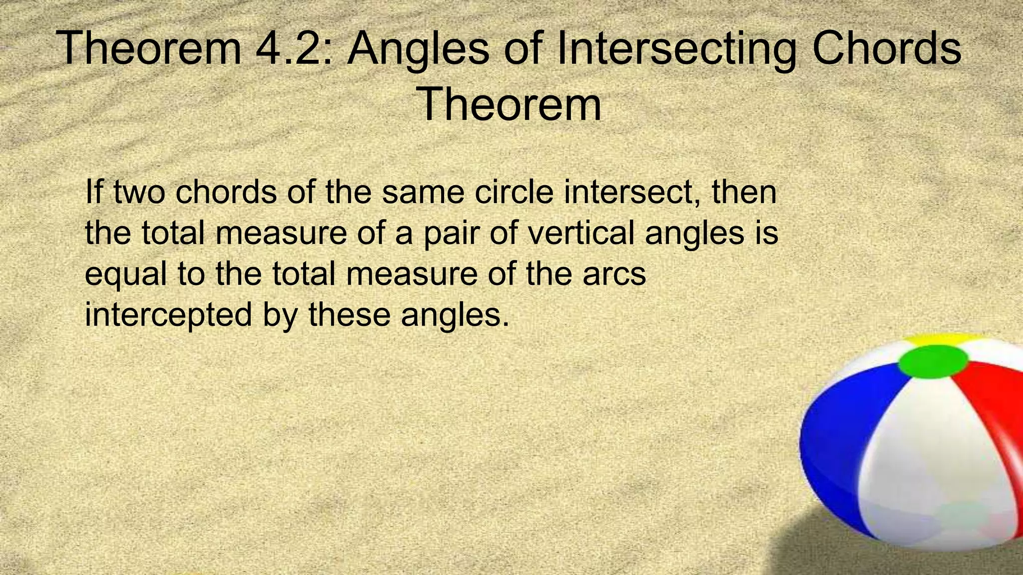 Lesson 4 intersecting chords and their propertes | PPTX