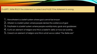 LESSON 4 Intro Religion senior high school | PPTX