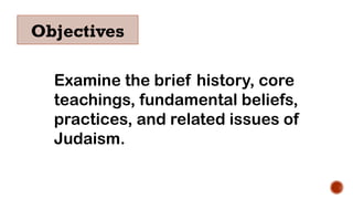 Introduction to world religion Judaism.pptx