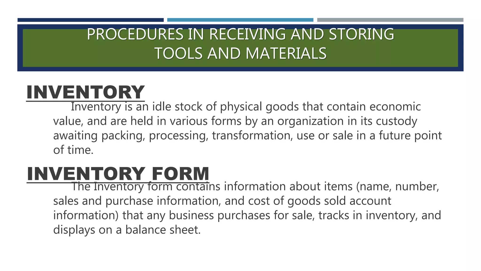 Lesson 4 Maintain Hand tools, Equipment and Paraphernalia | PPTX