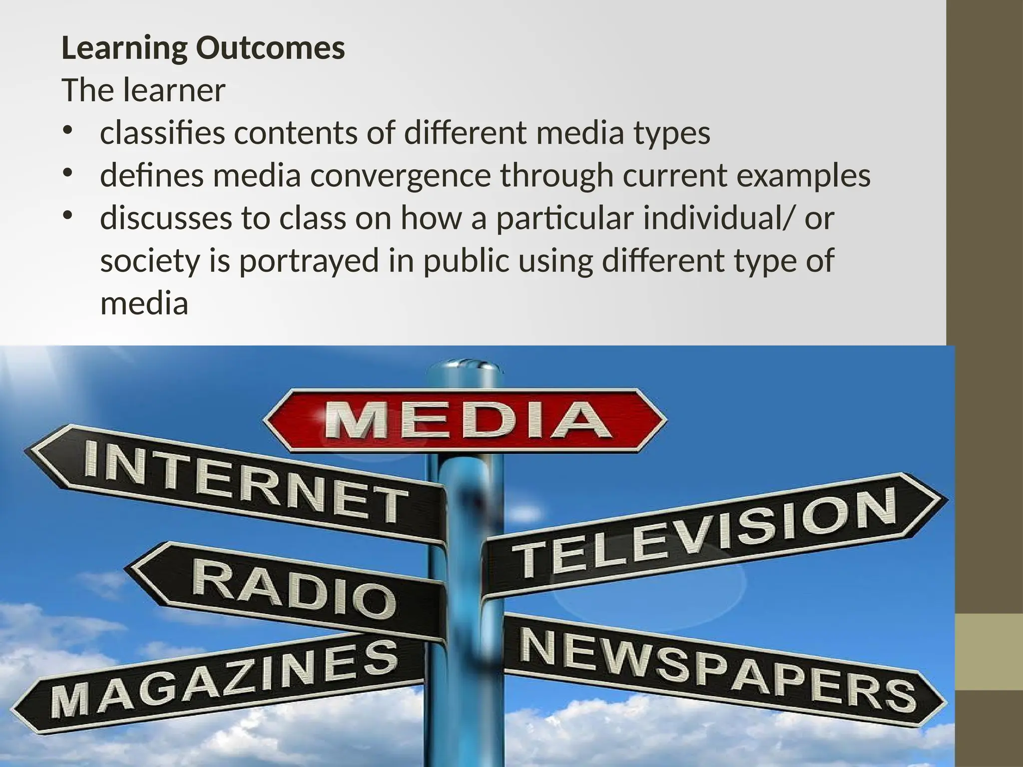 LESSON 4 -MIL-TYPES OF MEDIA- Powerpoint | PPTX