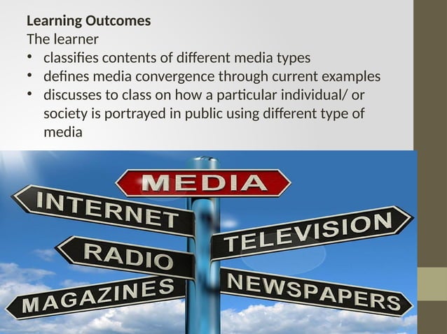 LESSON 4 -MIL-TYPES OF MEDIA- Powerpoint | PPTX