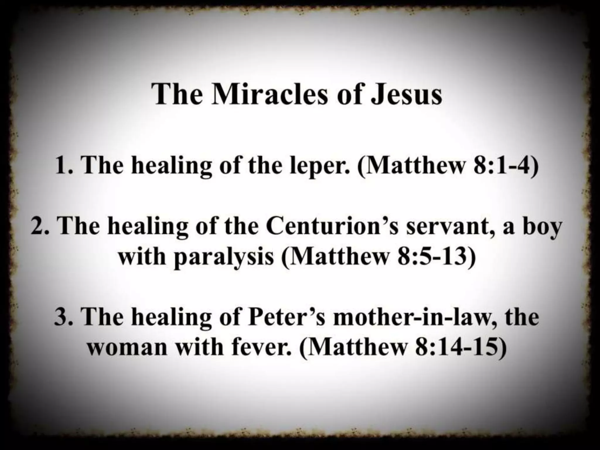 Lesson 4 miracles of jesus | PPTX