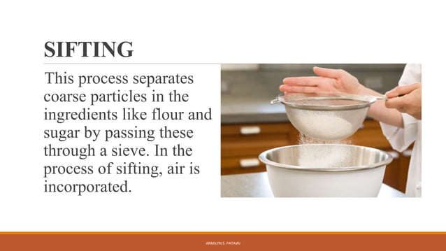 Lesson 4 mixing techniques | PPTX | Cooking | Food & Drink