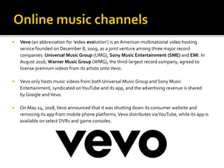 Music video channels | PPTX | Home Entertainment Systems | Consumer ...