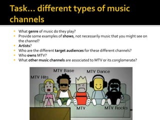 Music video channels | PPTX | Home Entertainment Systems | Consumer ...