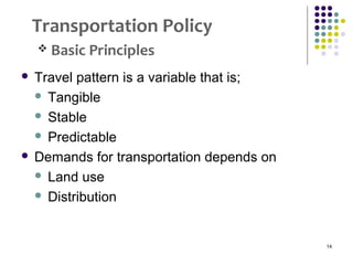 Lesson 4 national transport policy | PPT