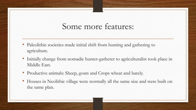 Lesson 4 neolithic age | PPT