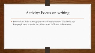 Lesson 4 neolithic age | PPT