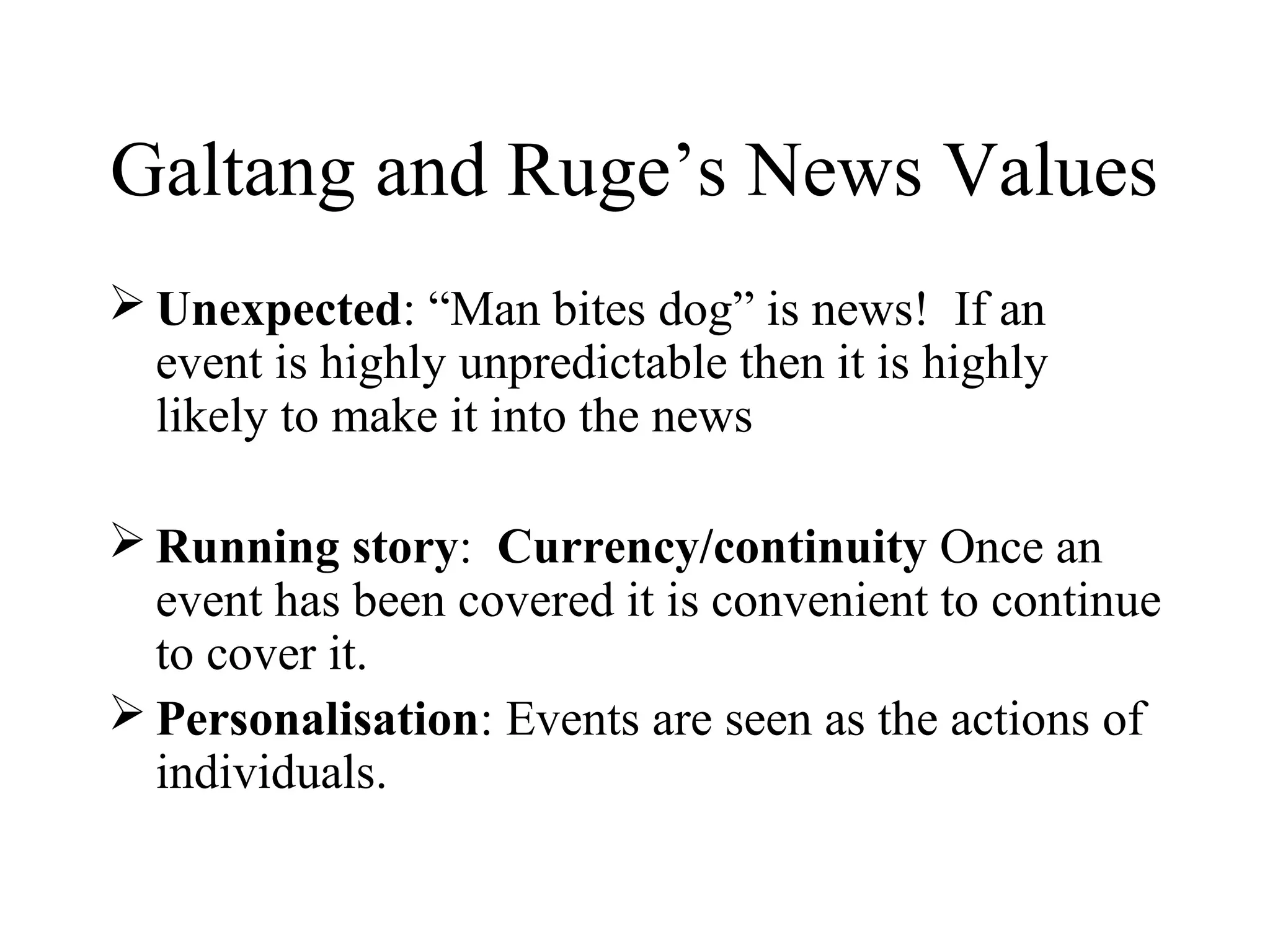 Lesson for News Values | PPT