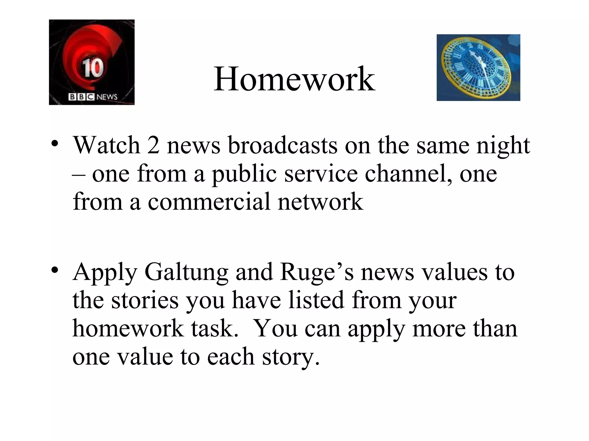 Lesson for News Values | PPT