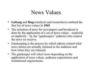 Lesson for News Values | PPT