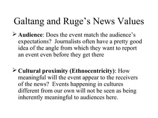 Lesson for News Values | PPT