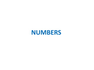 Lesson 4 (numbers) | PPT