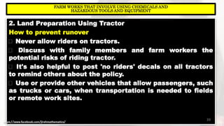 Agri-Crop Production: Lesson 4 occupational safety and health | PDF