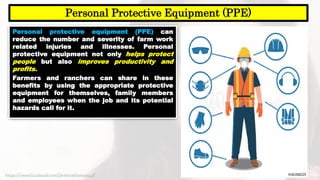 Agri-Crop Production: Lesson 4 occupational safety and health | PDF