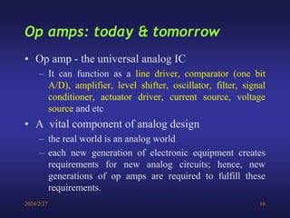 Lesson 4 Operational Amplifiers (Lecture 2).ppt