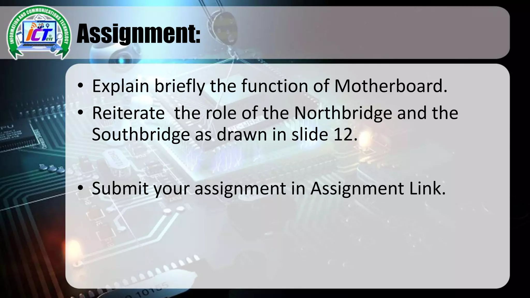 Lesson 4 pc hardware components (internal devices) part 1 | PPTX
