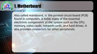 Lesson 4 pc hardware components (internal devices) part 1 | PPT