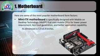 Lesson 4 pc hardware components (internal devices) part 1 | PPT