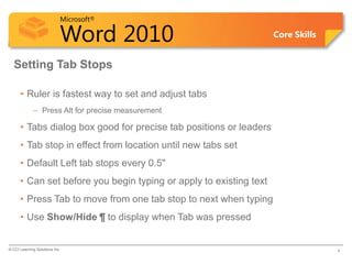 Word Lesson 4 PowerPoint | PPTX