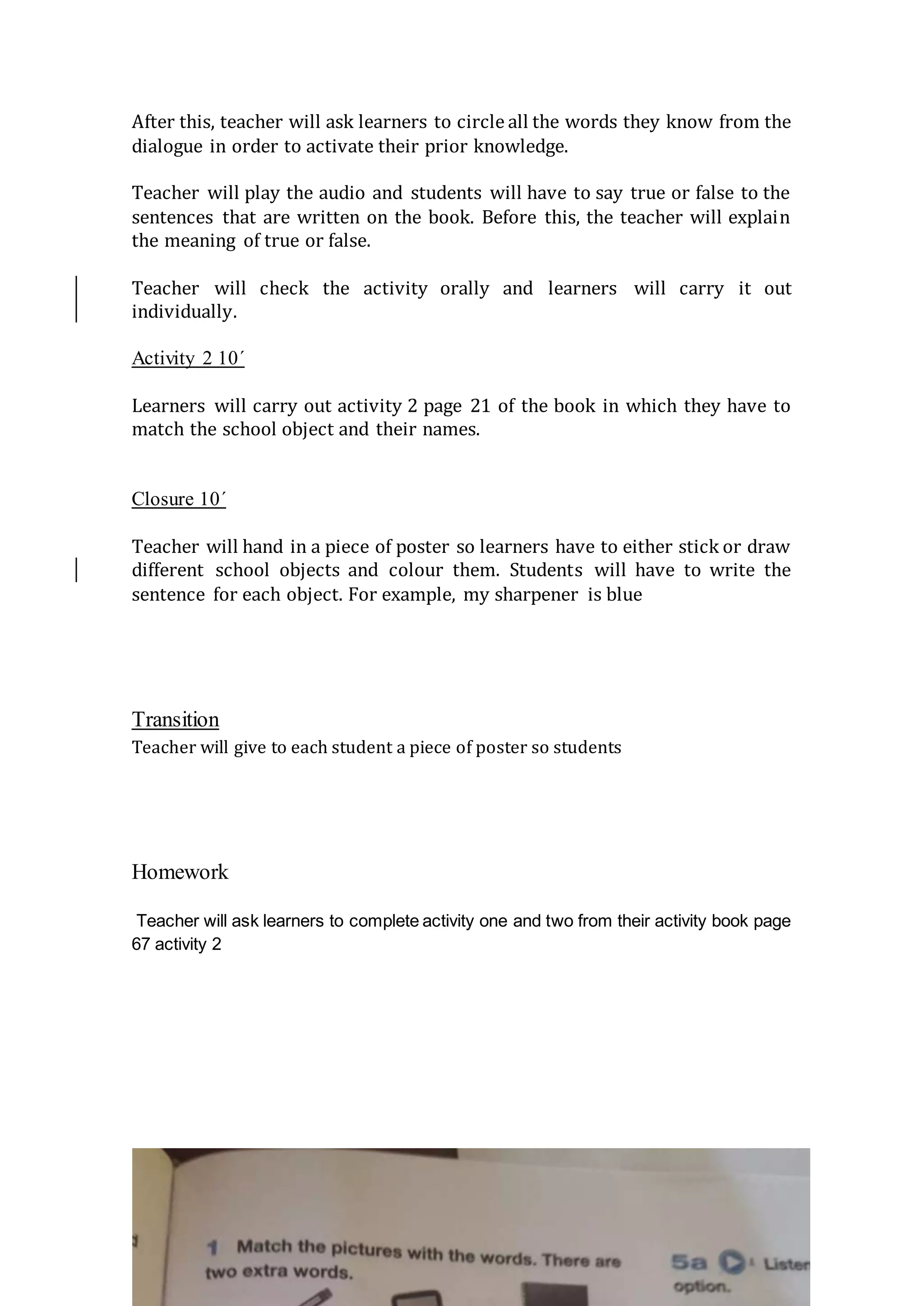 Lesson 4 primary passed | DOCX