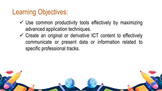 Lesson 4 Productivity Tools.pptx