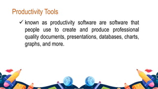 Lesson 4 Productivity Tools.pptx
