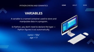 Lesson 4 Python Syntax and Semantics.pptx