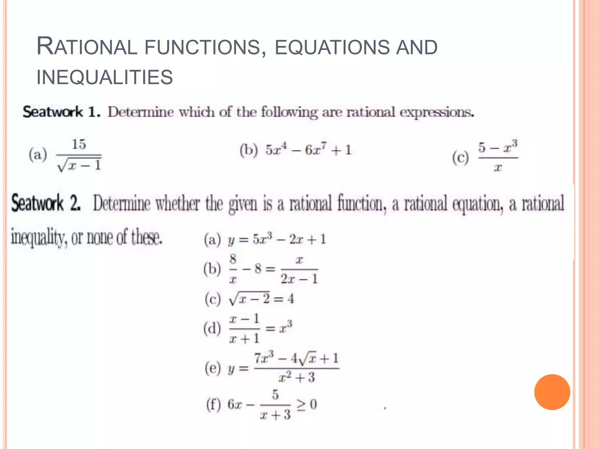 rational expression | PPTX