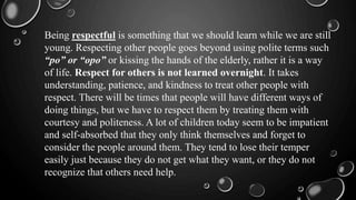 Lesson 4 respect | PPTX