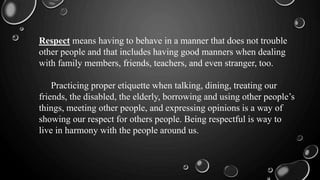 Lesson 4 respect | PPTX