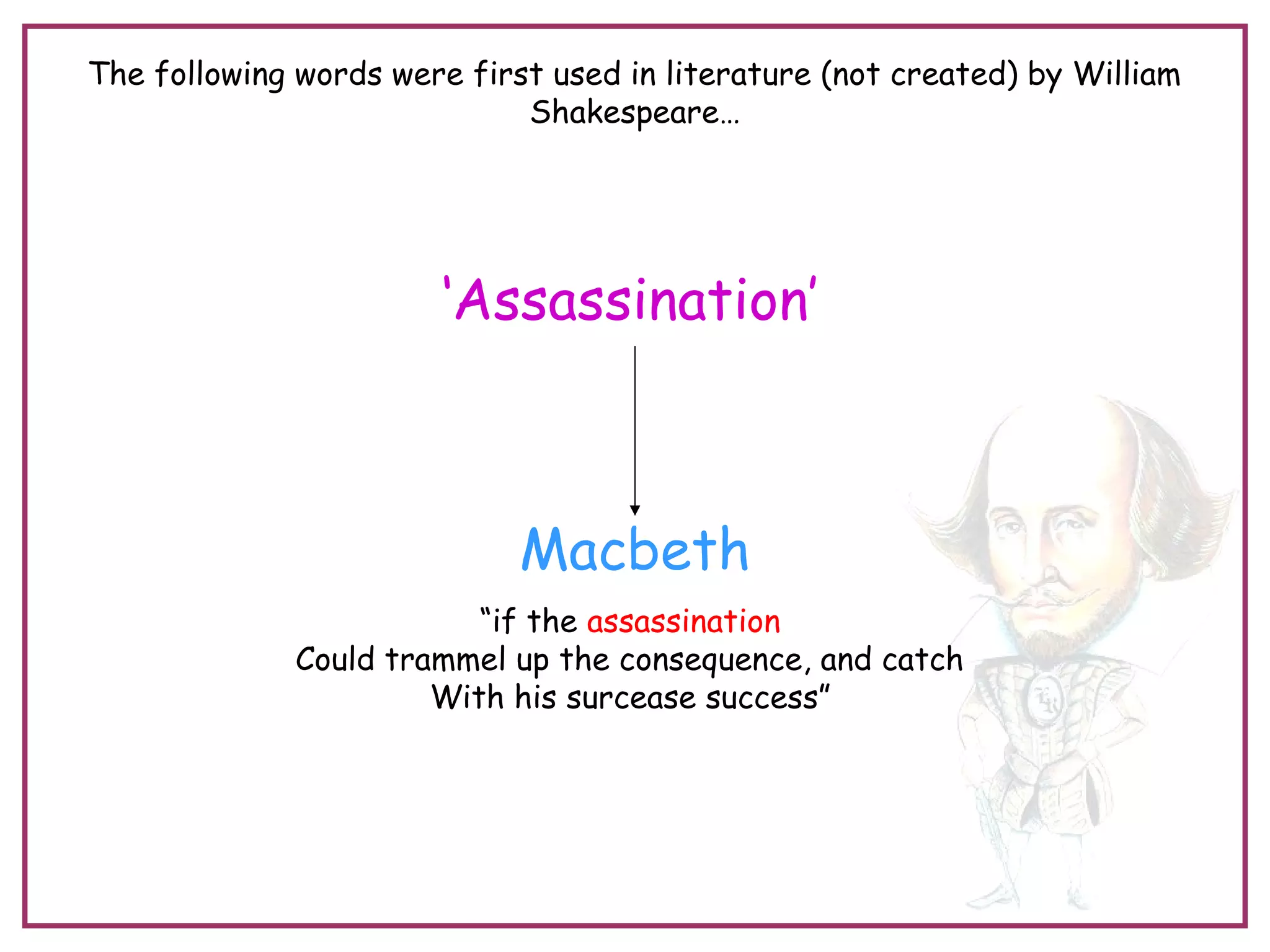 Lesson 4 shakespeares language | PPT