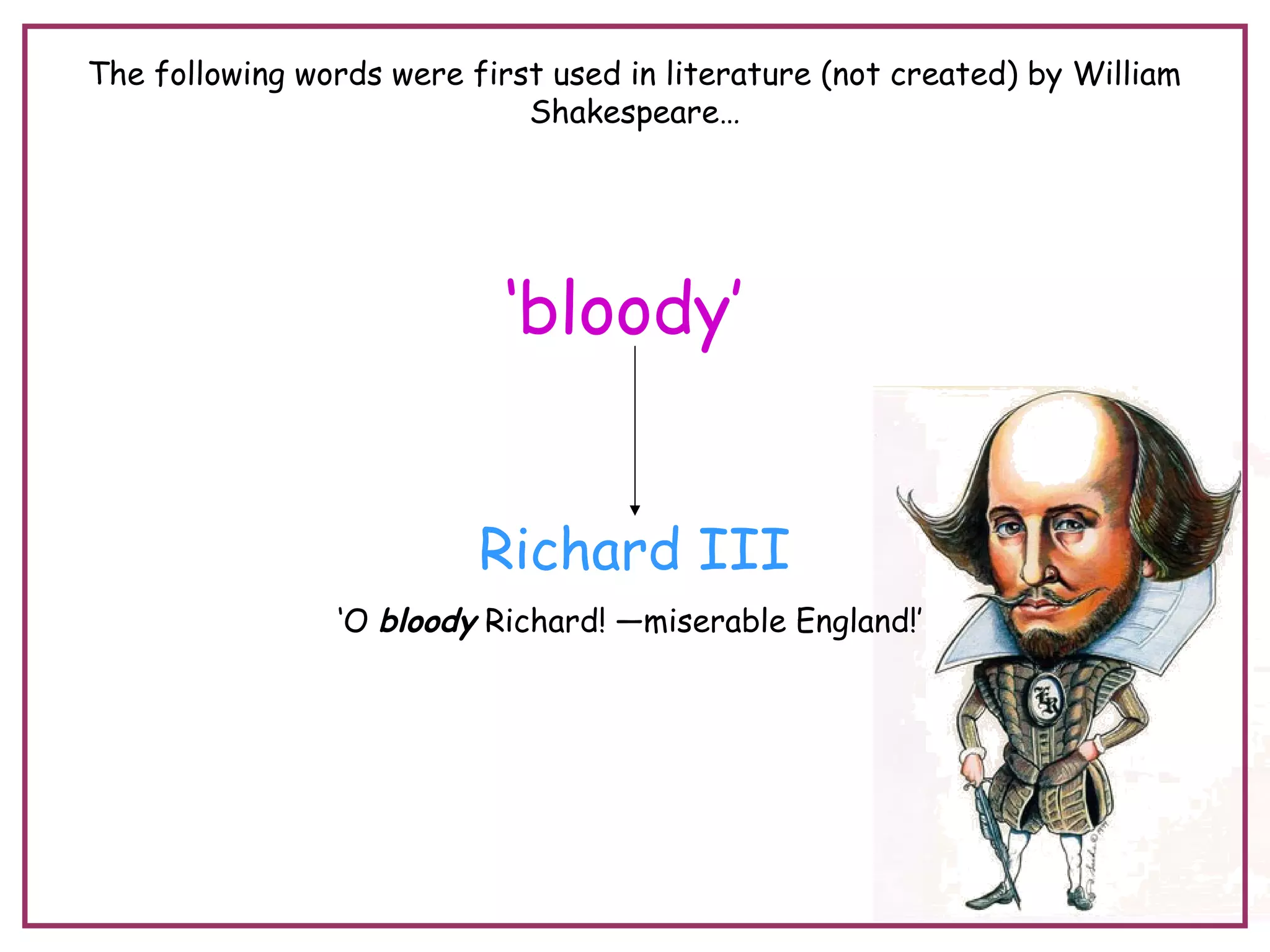 Lesson 4 shakespeares language | PPT