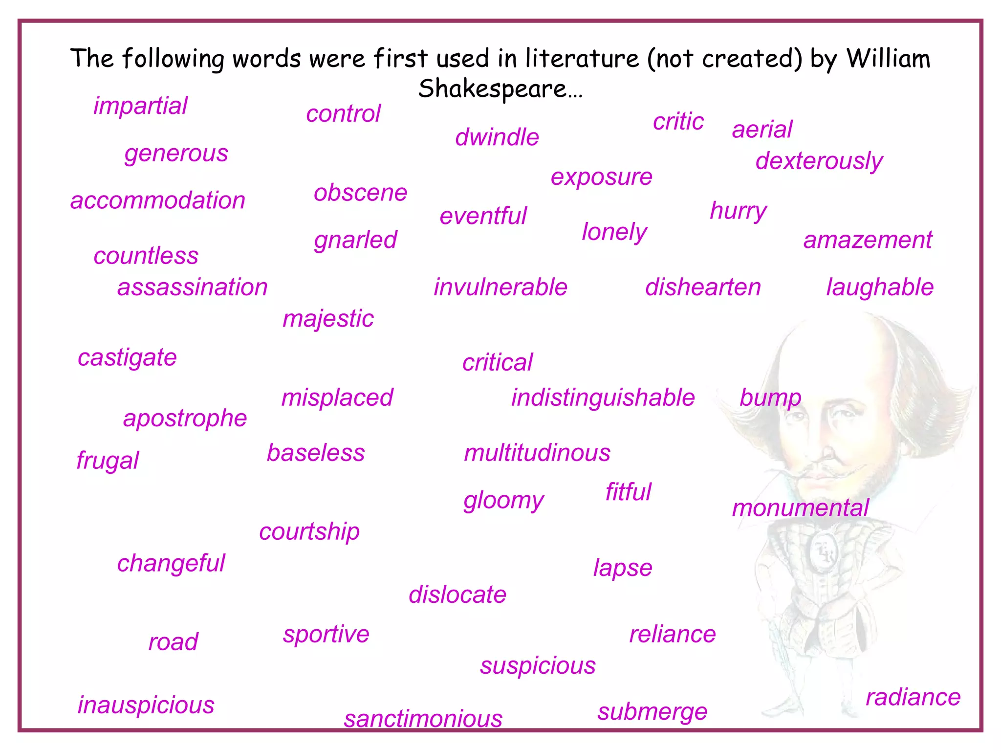 Lesson 4 shakespeares language | PPT