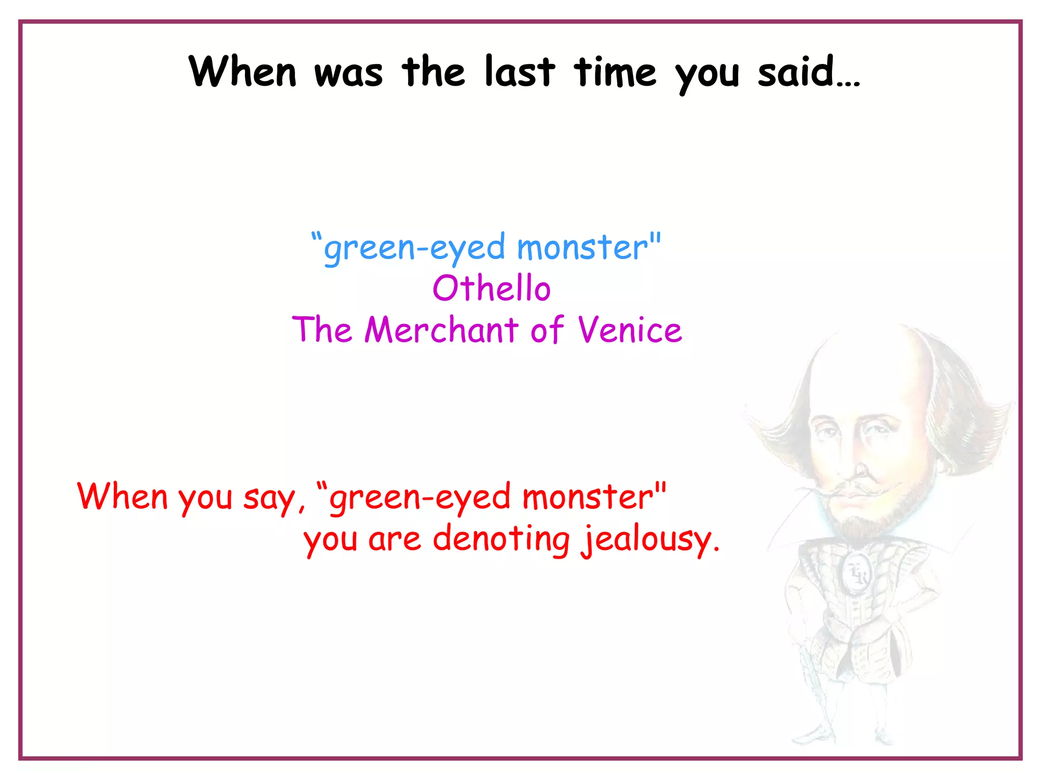 Lesson 4 shakespeares language | PPT
