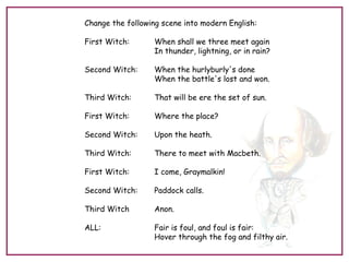 Lesson 4 shakespeares language | PPT