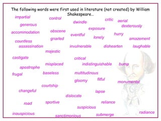 Lesson 4 shakespeares language | PPT