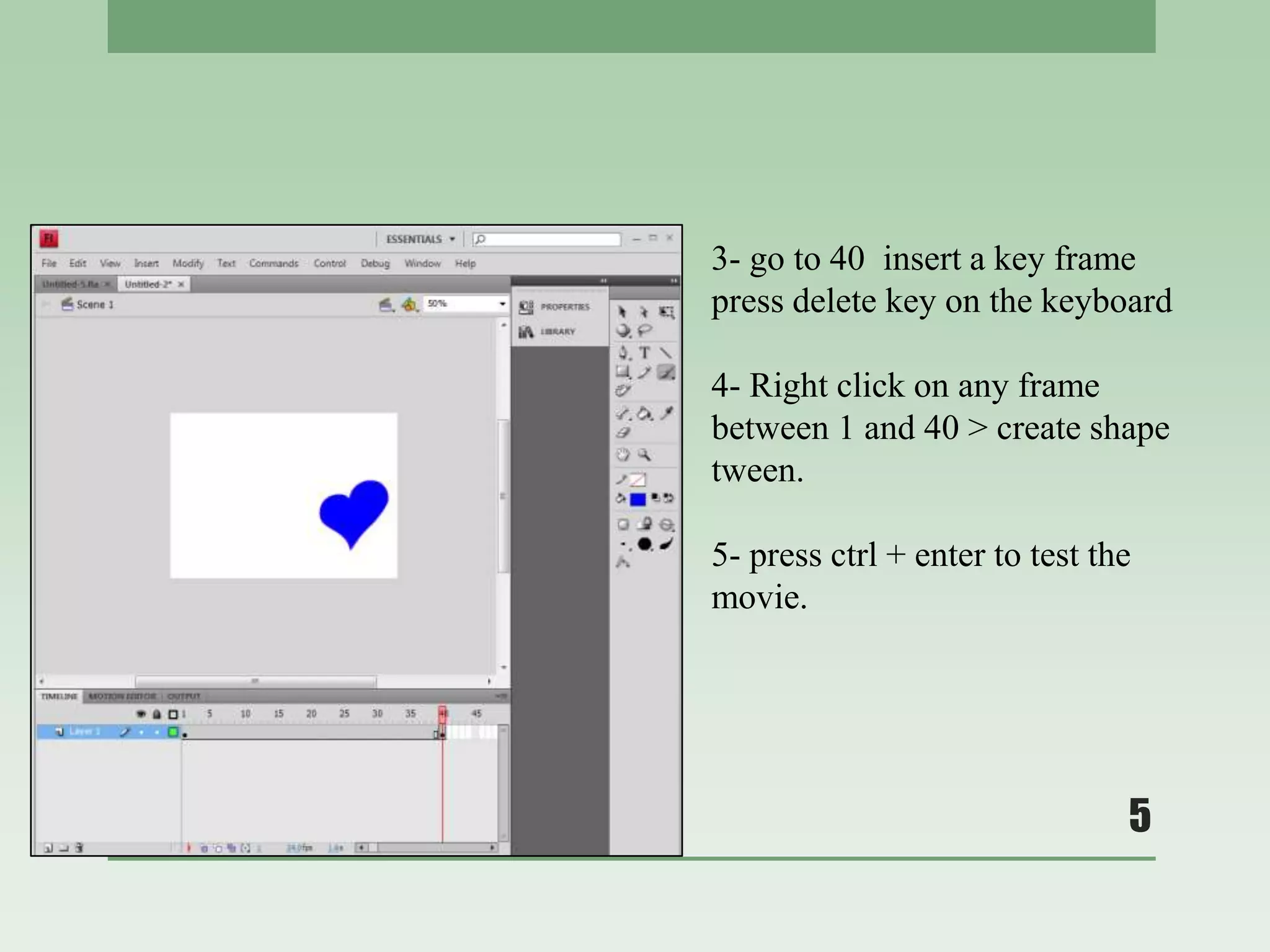 Adobe Flash CS4 - Shape tween | PPTX