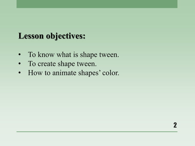 Adobe Flash CS4 - Shape tween | PPTX