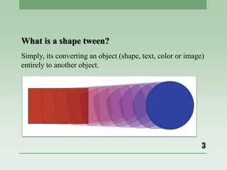 Adobe Flash CS4 - Shape tween | PPTX