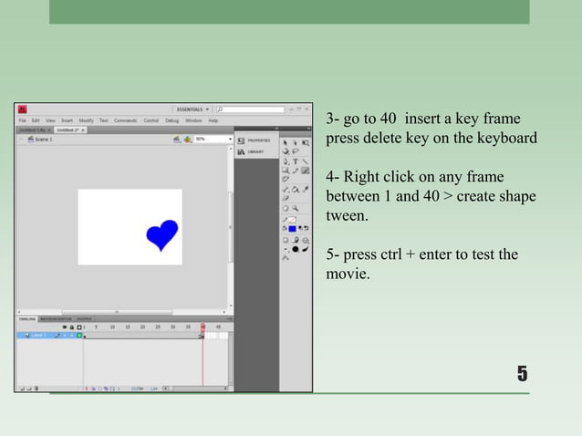 Adobe Flash CS4 - Shape tween | PPTX