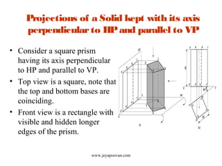 Lesson 4 Projections of Solids - Part I | PPT