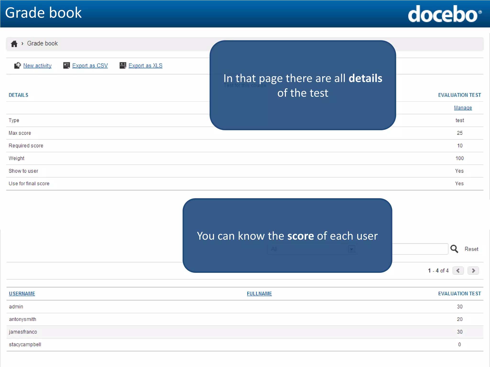 How to create a Test with the Docebo E-Learning platform - Part 04 ...