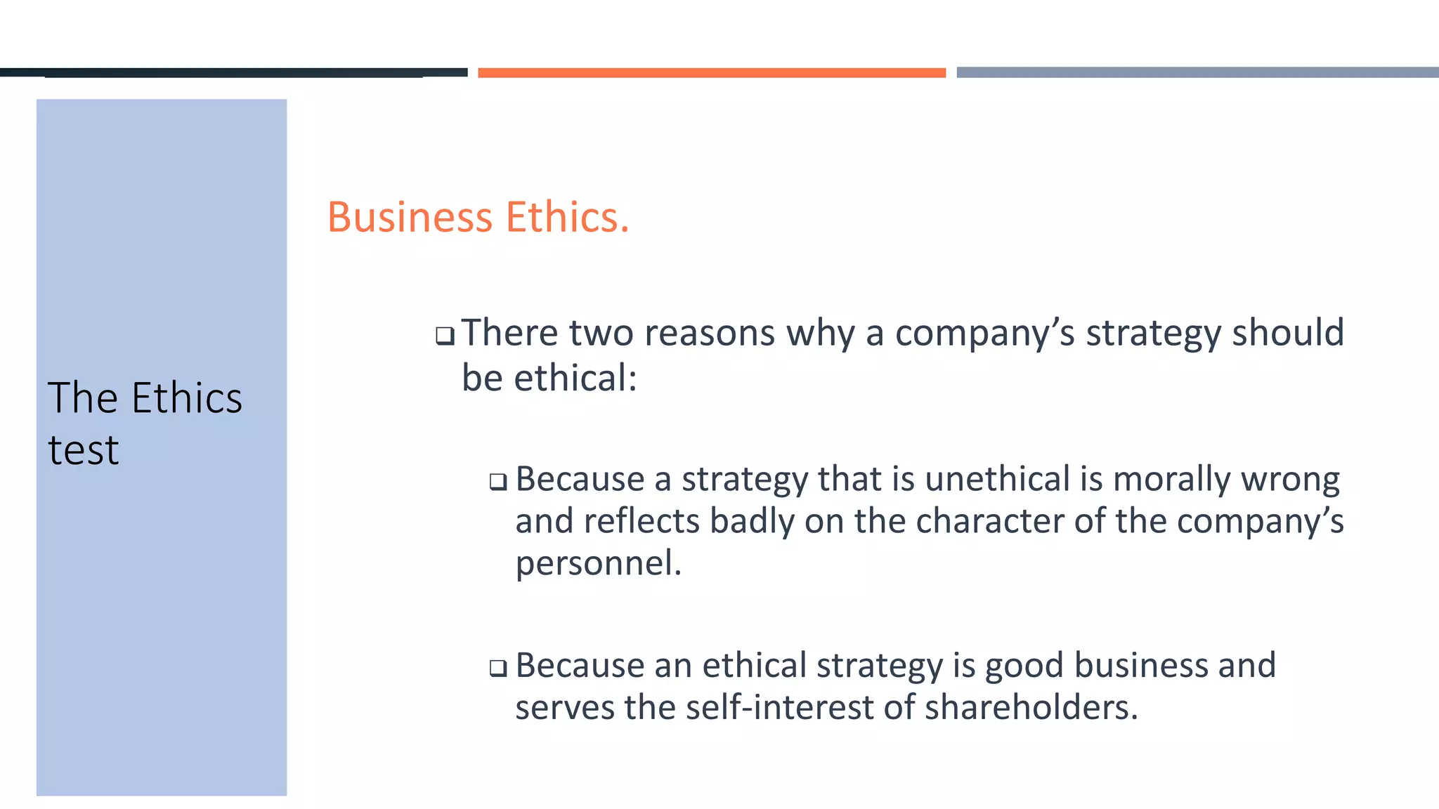 Lesson 4 the ethics test | PPT
