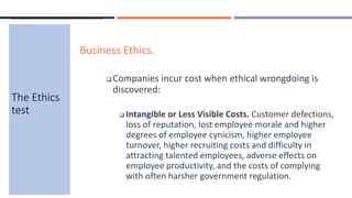 Lesson 4 the ethics test | PPT